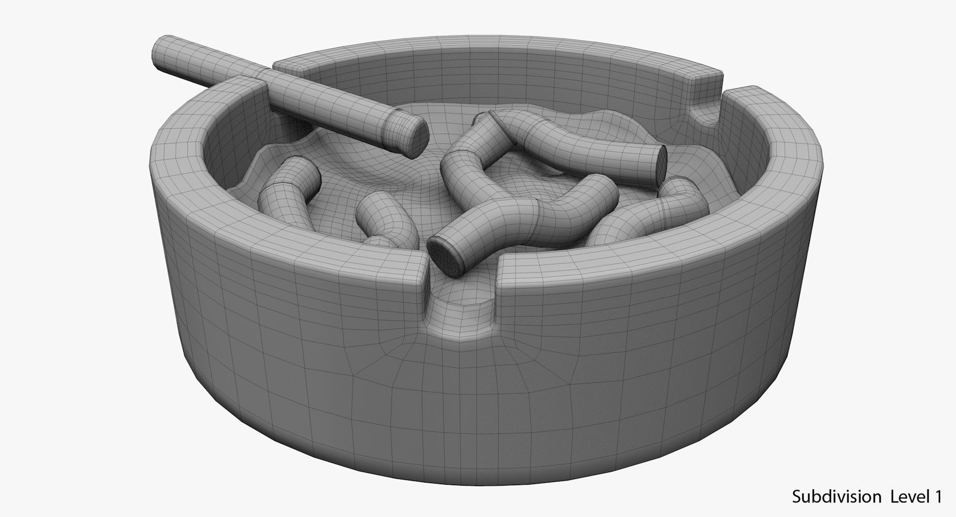 Ashtray Ash 3D Model - TurboSquid 1213073