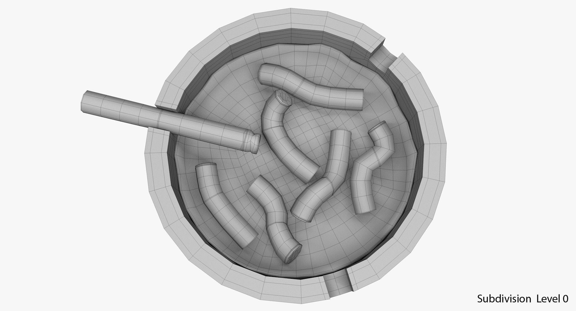 Ashtray Ash 3D Model - TurboSquid 1213073