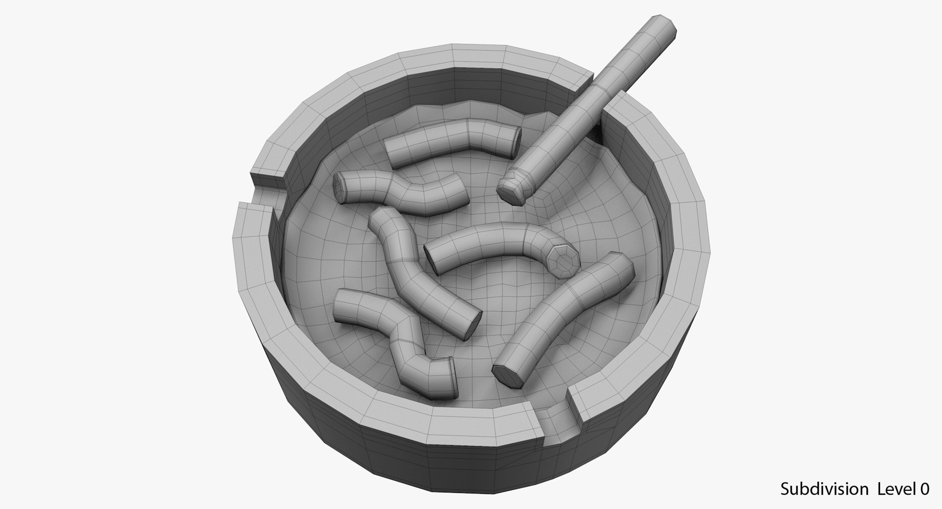 Ashtray Ash 3D Model - TurboSquid 1213073