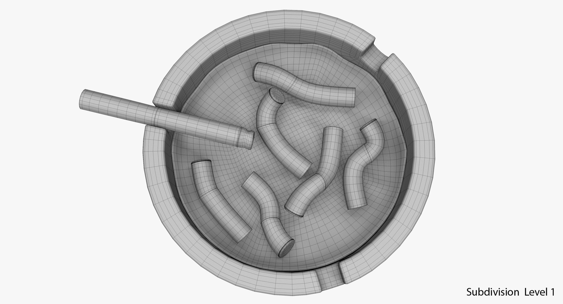 Ashtray Ash 3D Model - TurboSquid 1213073