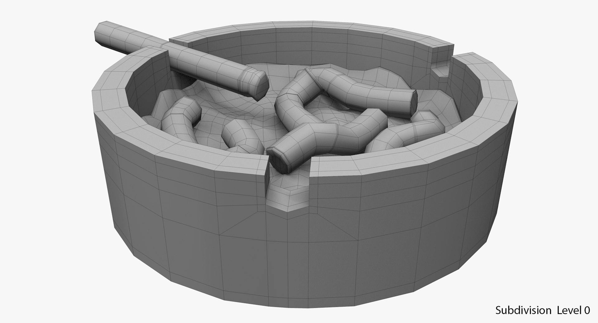 Ashtray Ash 3D Model - TurboSquid 1213073