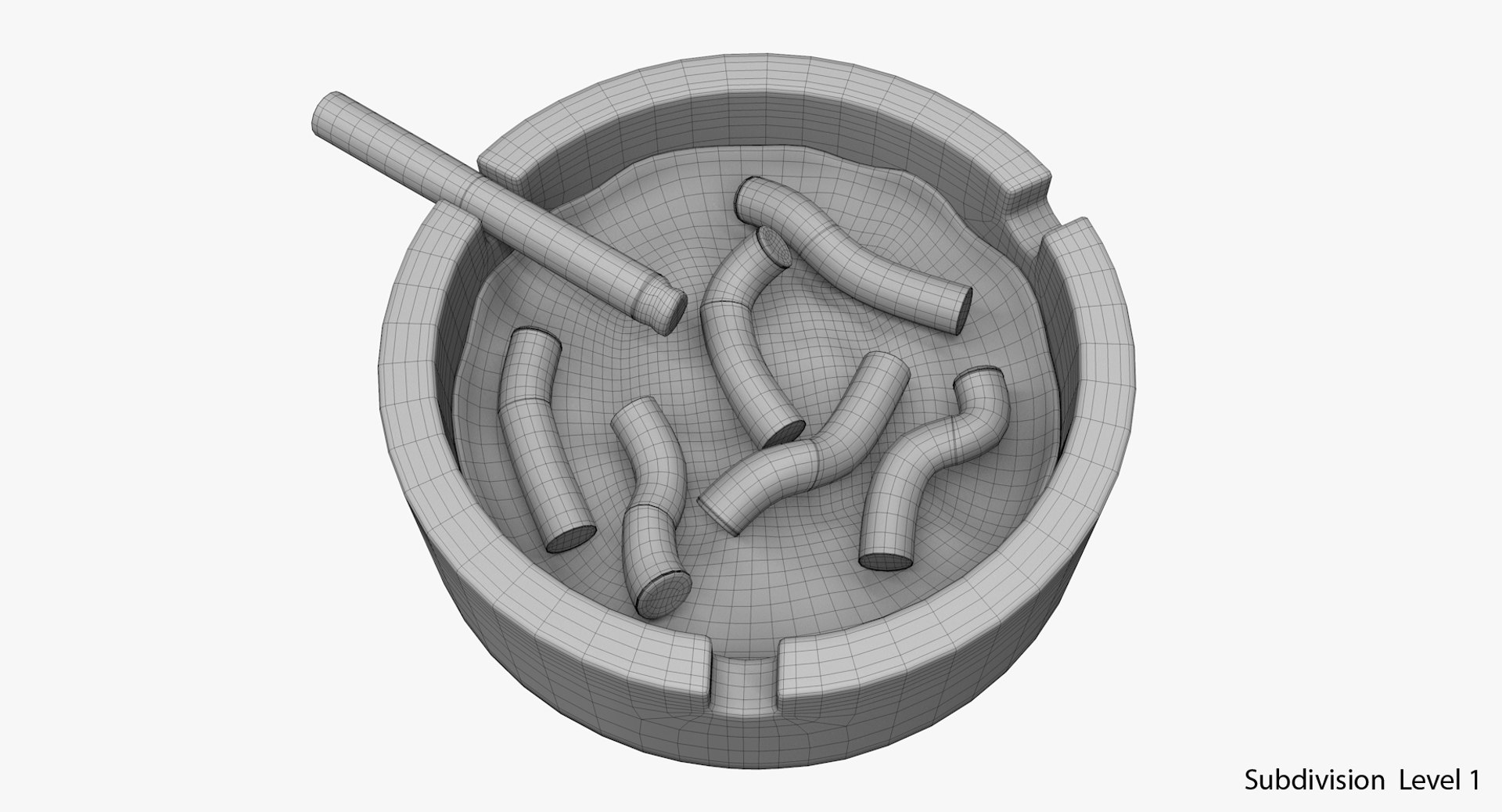 Ashtray Ash 3D Model - TurboSquid 1213073