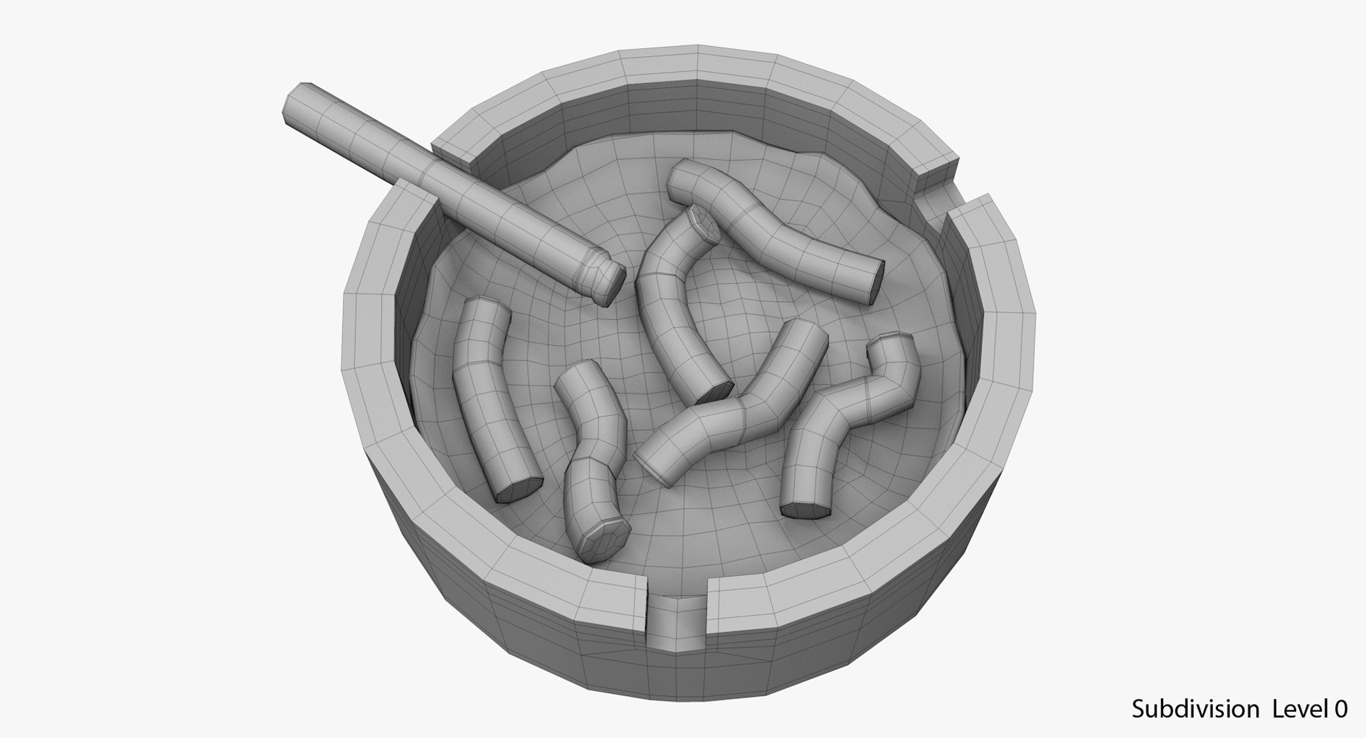 Ashtray Ash 3D Model - TurboSquid 1213073