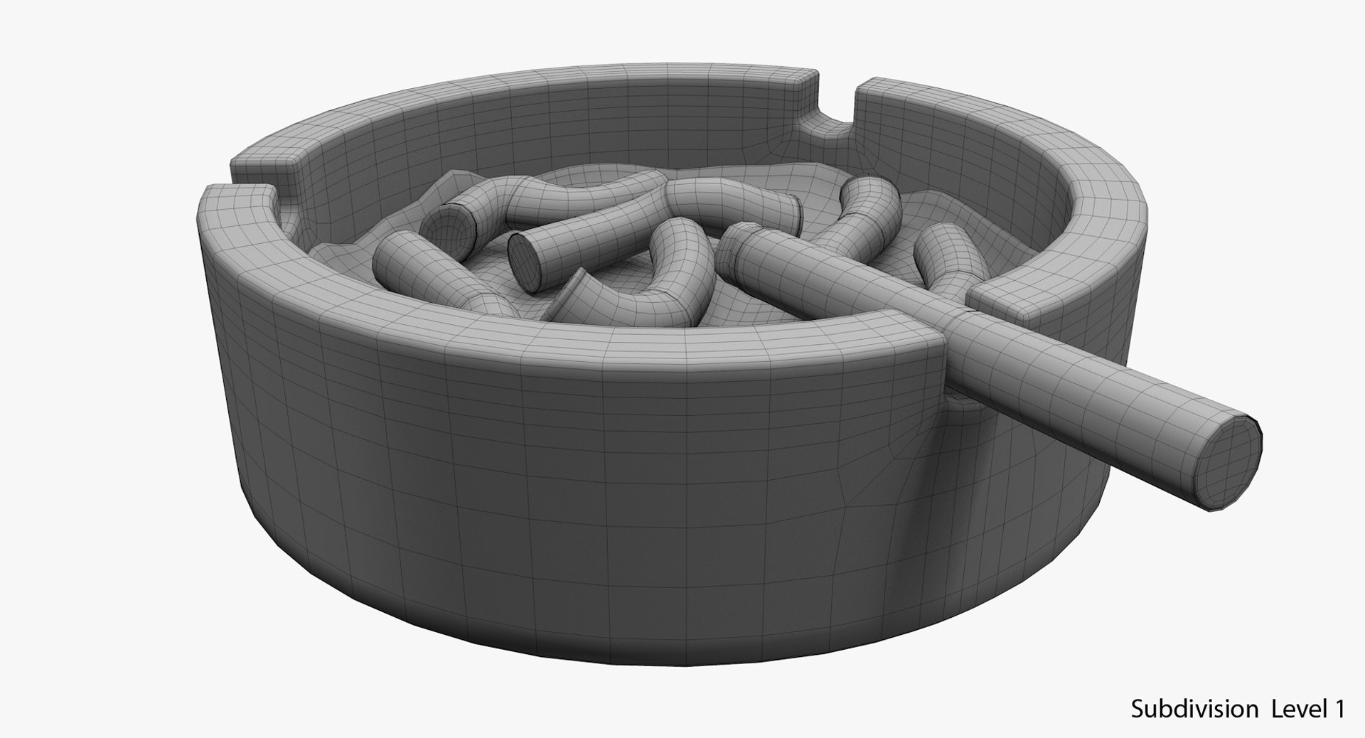 Ashtray Ash 3D Model - TurboSquid 1213073