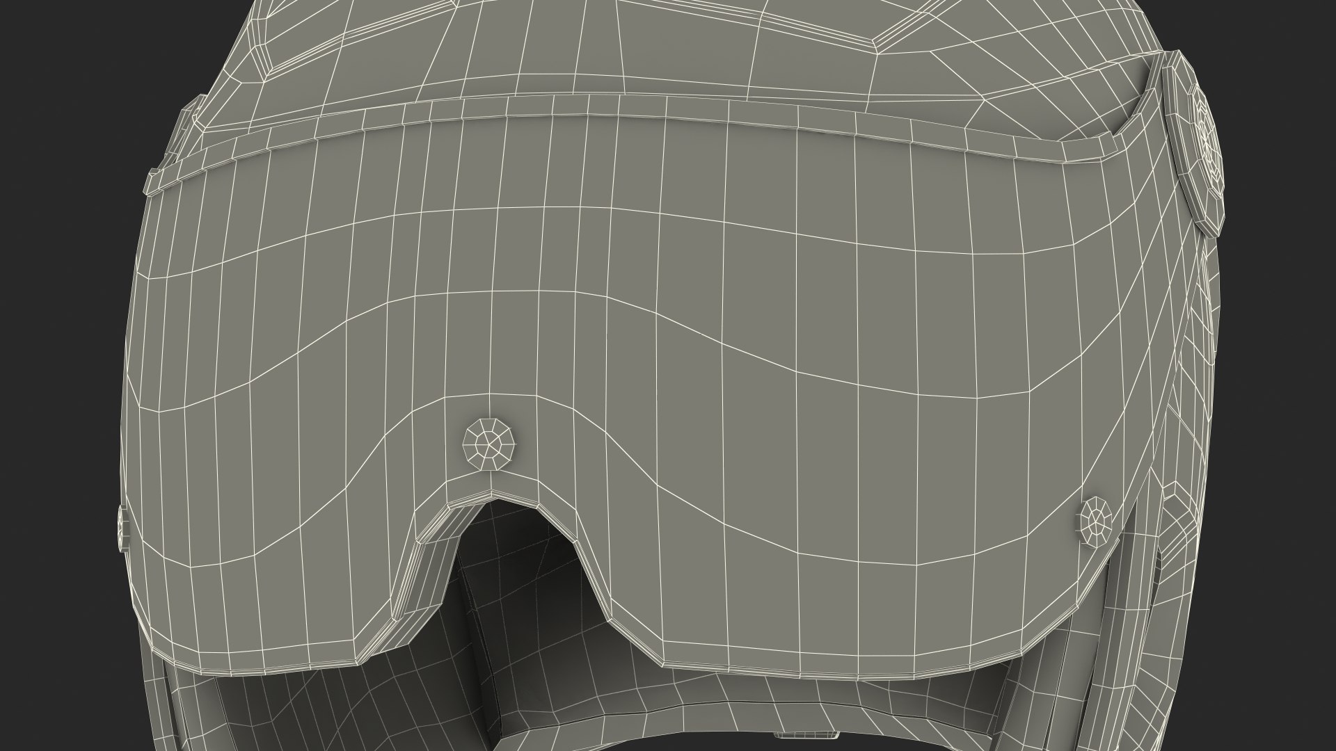 3D Ski Helmet with Integrated Goggles - TurboSquid 1956110