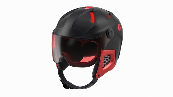 3D Ski Helmet with Integrated Goggles - TurboSquid 1956110