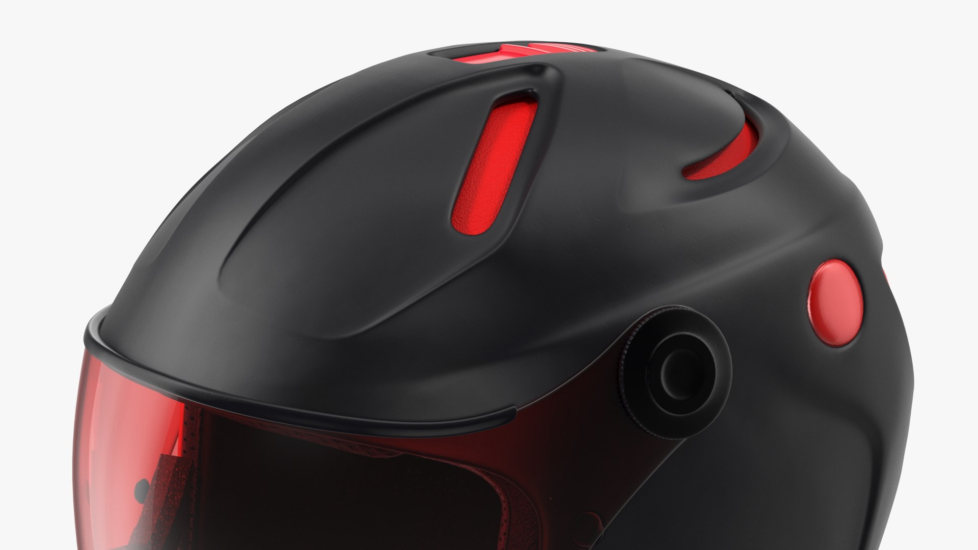 3D Ski Helmet With Integrated Goggles - TurboSquid 1956110