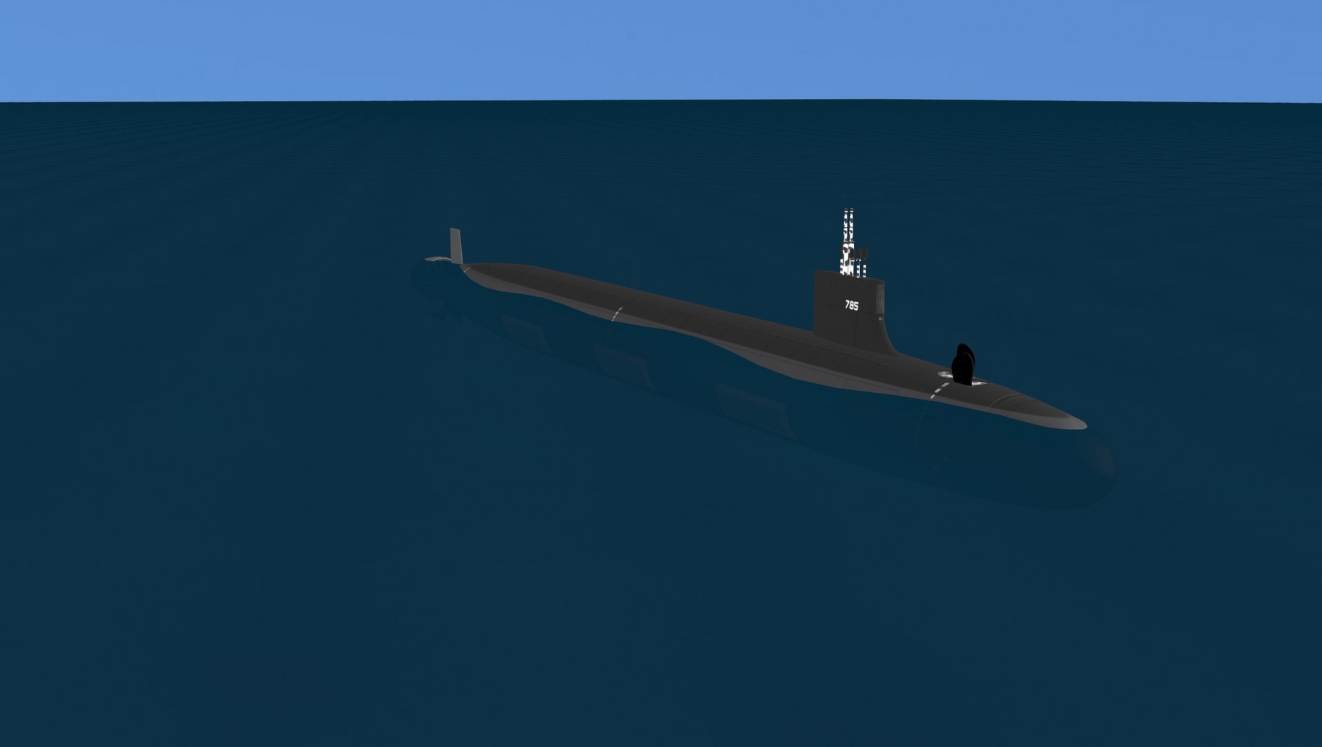 3D Model Virginia Class SSN 785 USS John Warner - TurboSquid 1766628