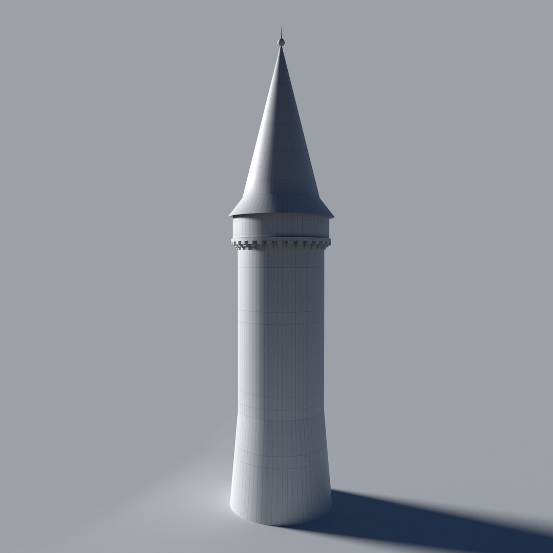 Castle tower 3D model - TurboSquid 1325663