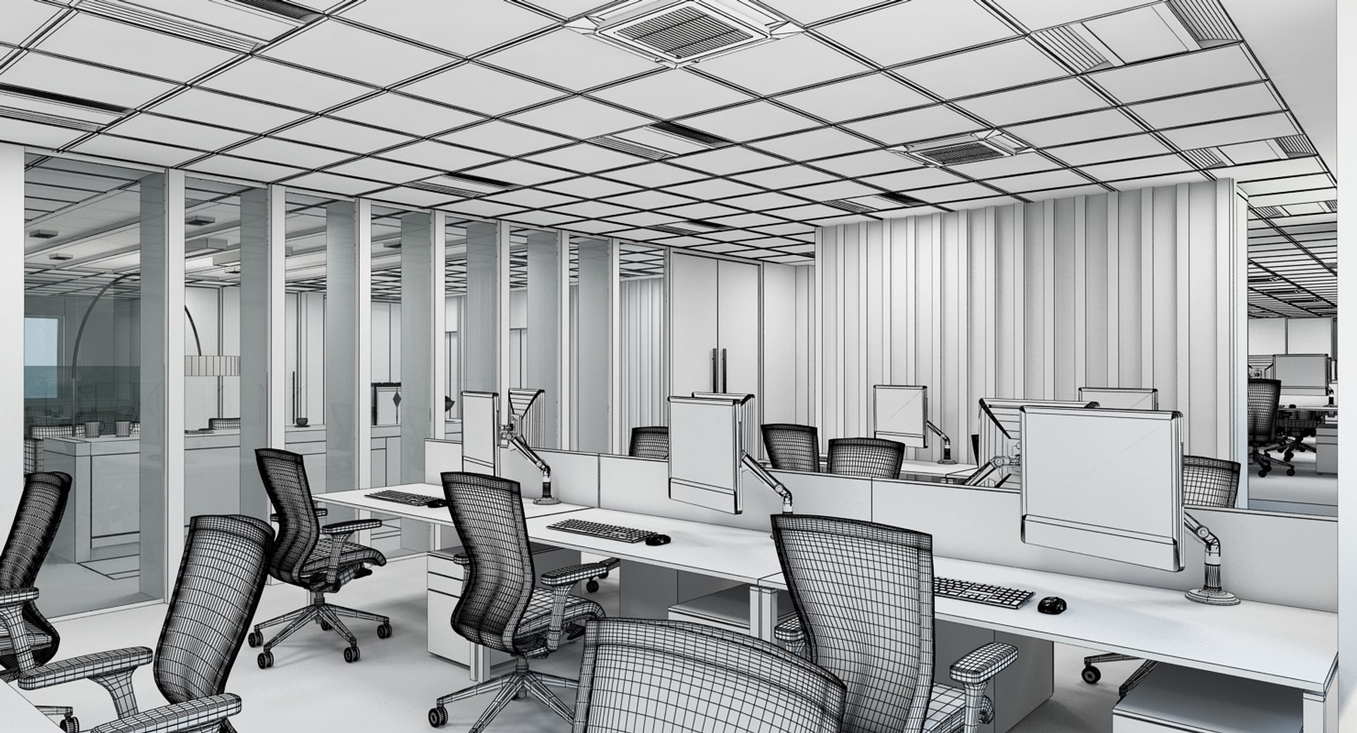 3d Model Office Interior