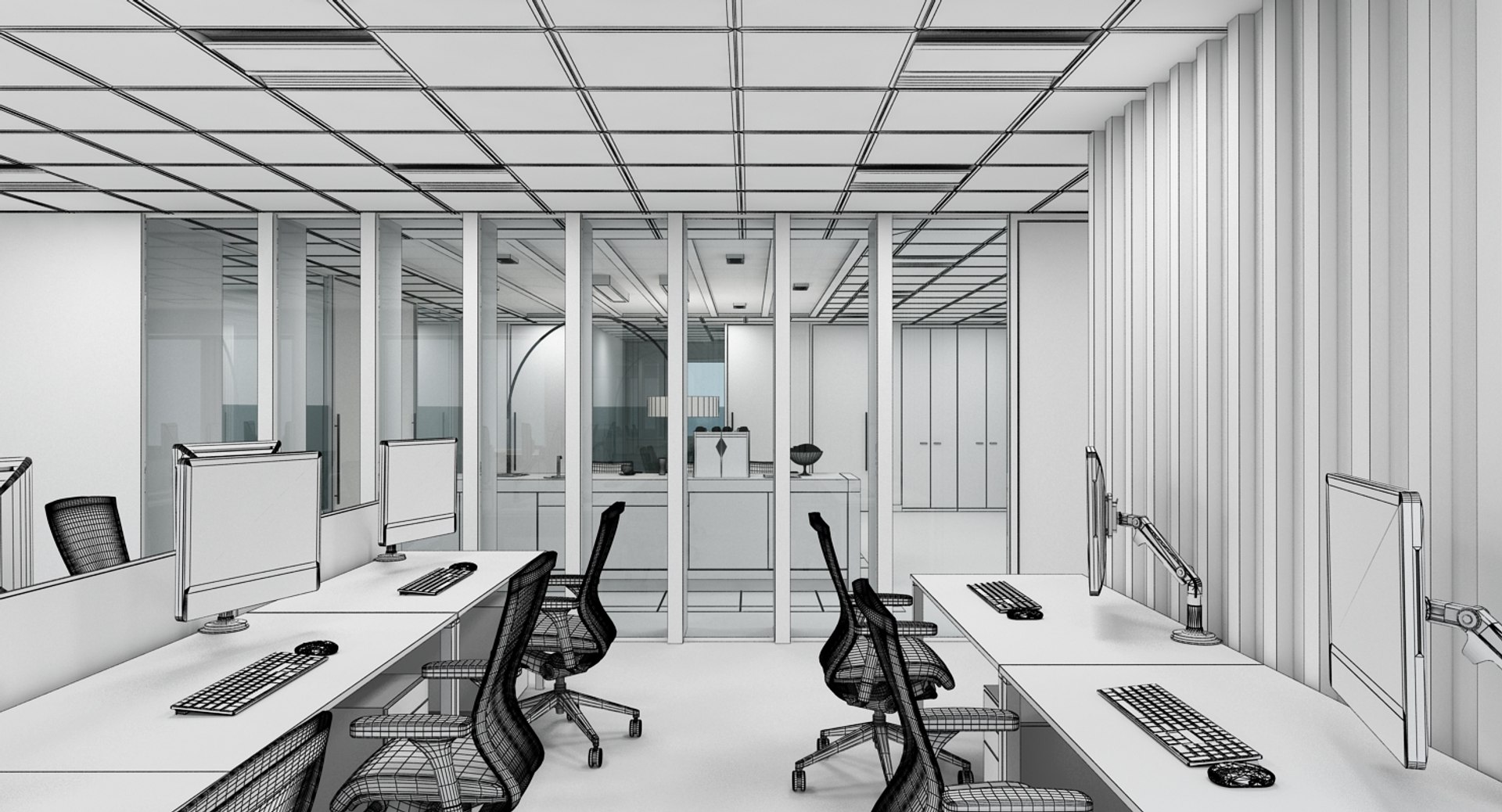 3d Model Office Interior