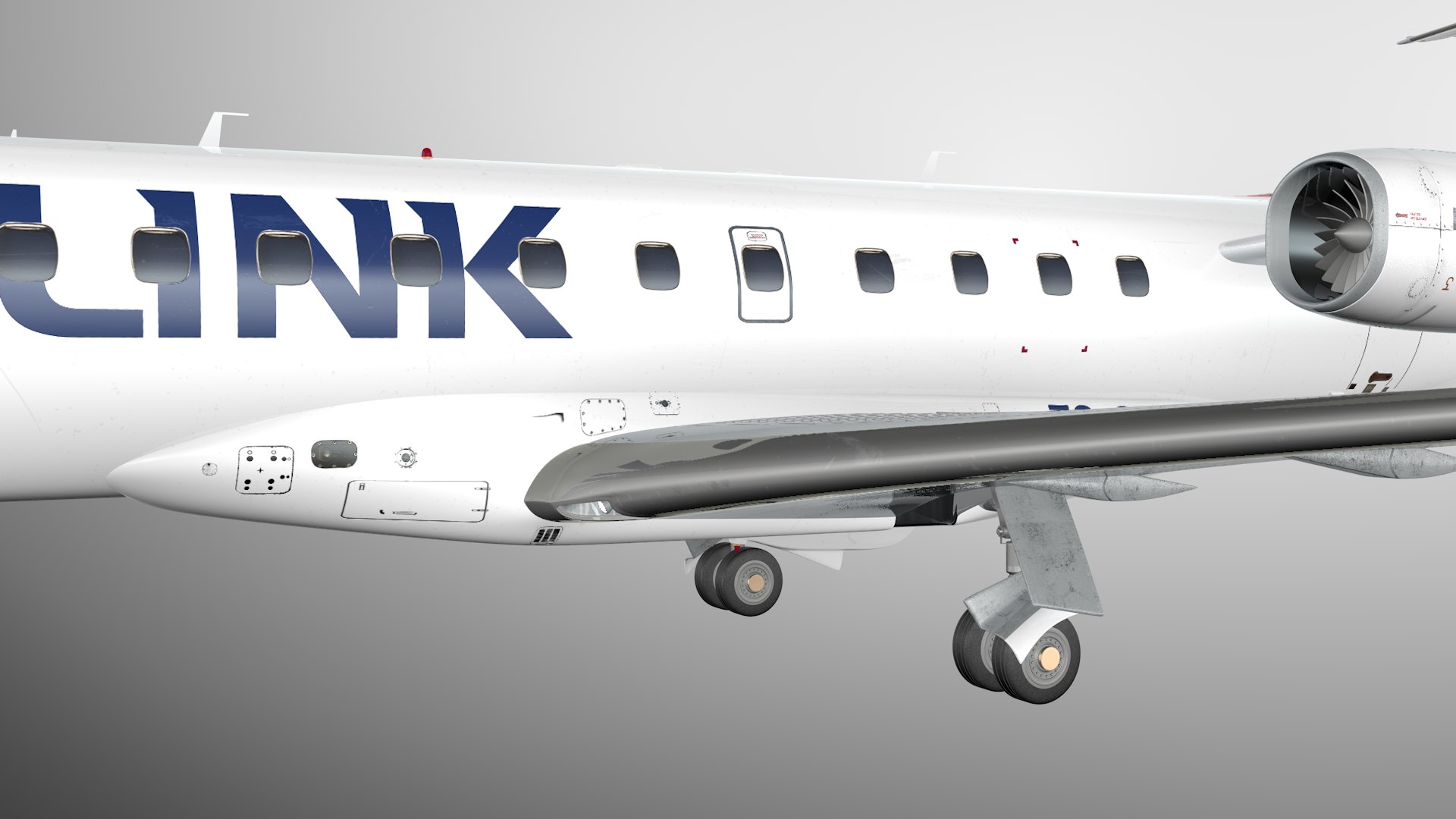 ZS-OTN Airlink Embraer ERJ-135LR L2286 3D Model - TurboSquid 2332807