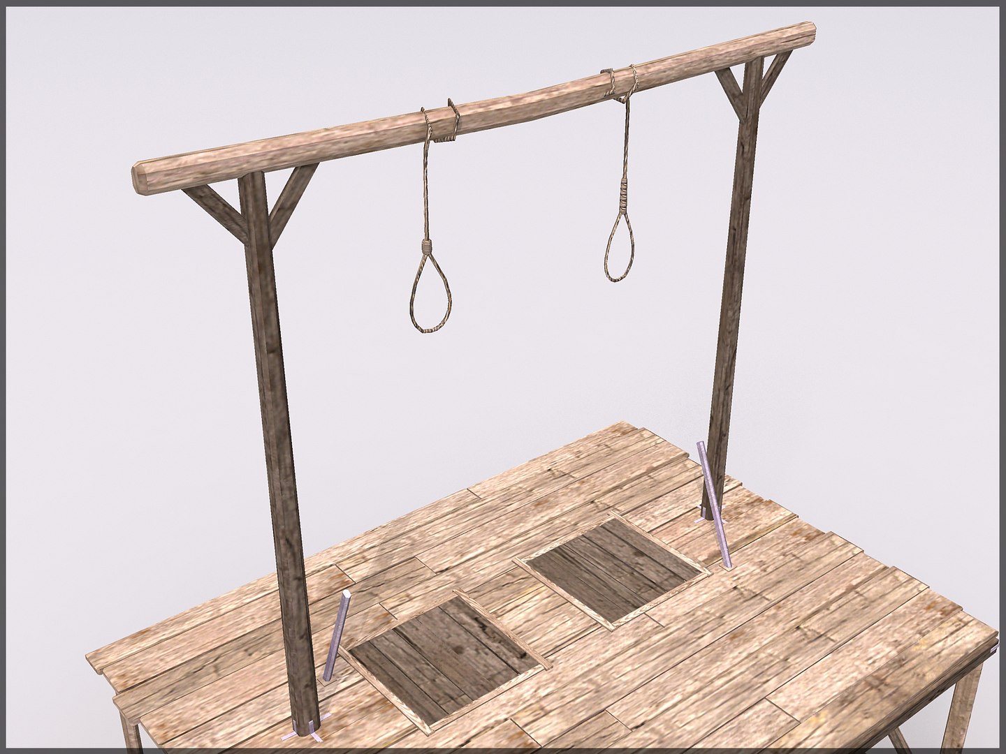 3d Gallows Games Real Model