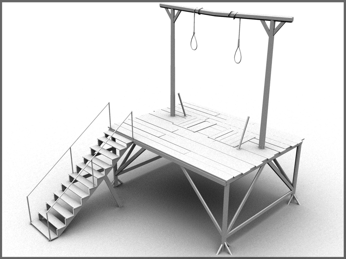 3d Gallows Games Real Model