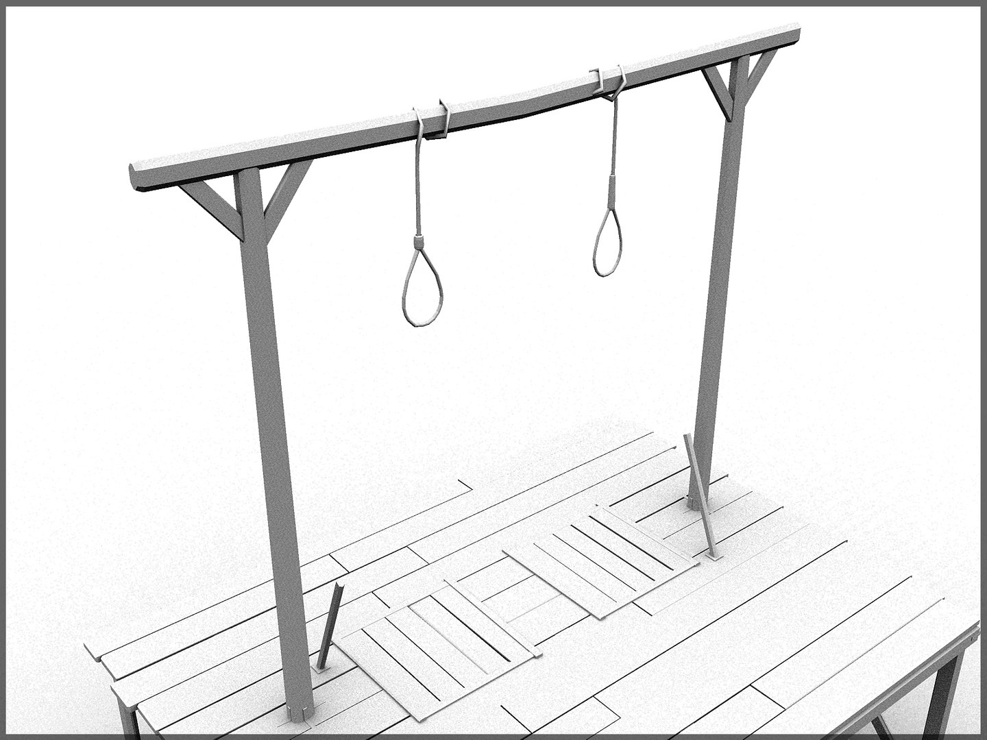 3d Gallows Games Real Model