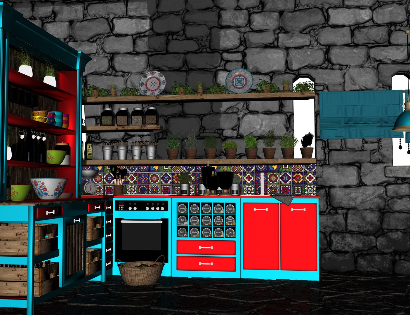 3D The Good Chef With Toon Kitchen - TurboSquid 2196098
