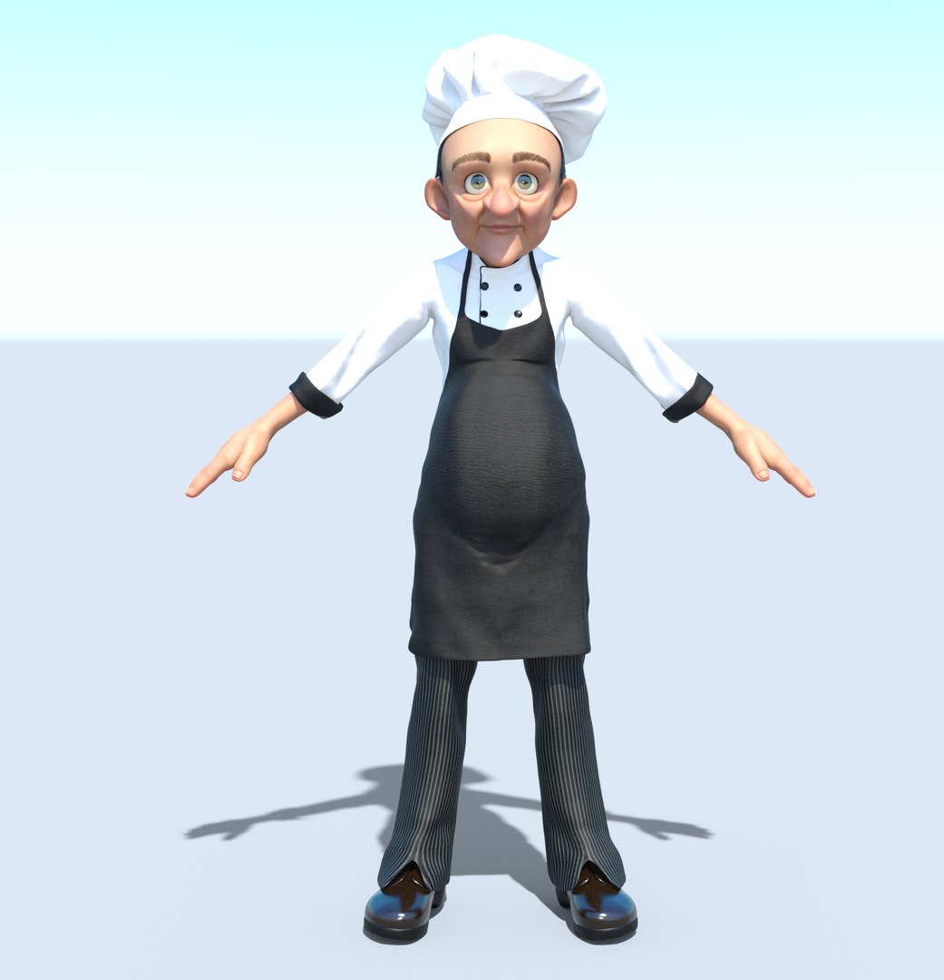 3D The Good Chef With Toon Kitchen - TurboSquid 2196098