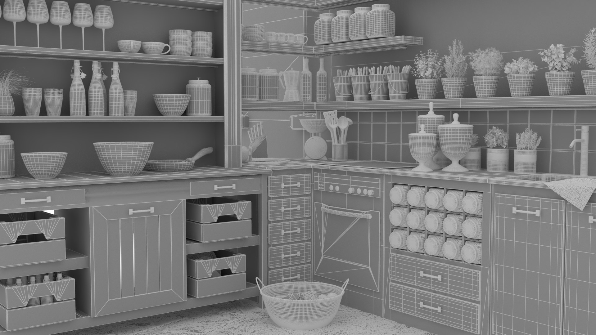 3D The Good Chef With Toon Kitchen - TurboSquid 2196098