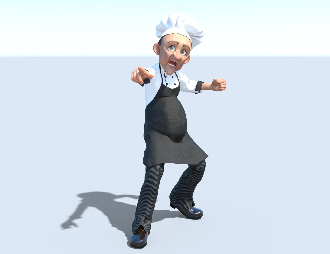 3D The Good Chef With Toon Kitchen - TurboSquid 2196098