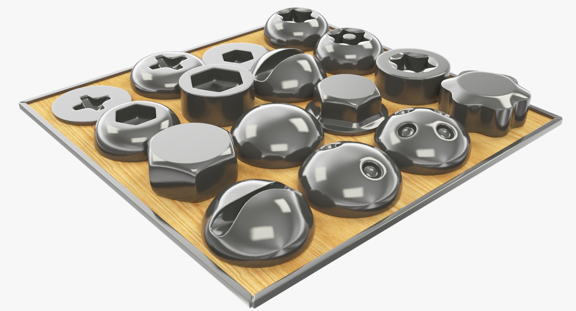 3D Set Screws Heads Model - TurboSquid 1321370