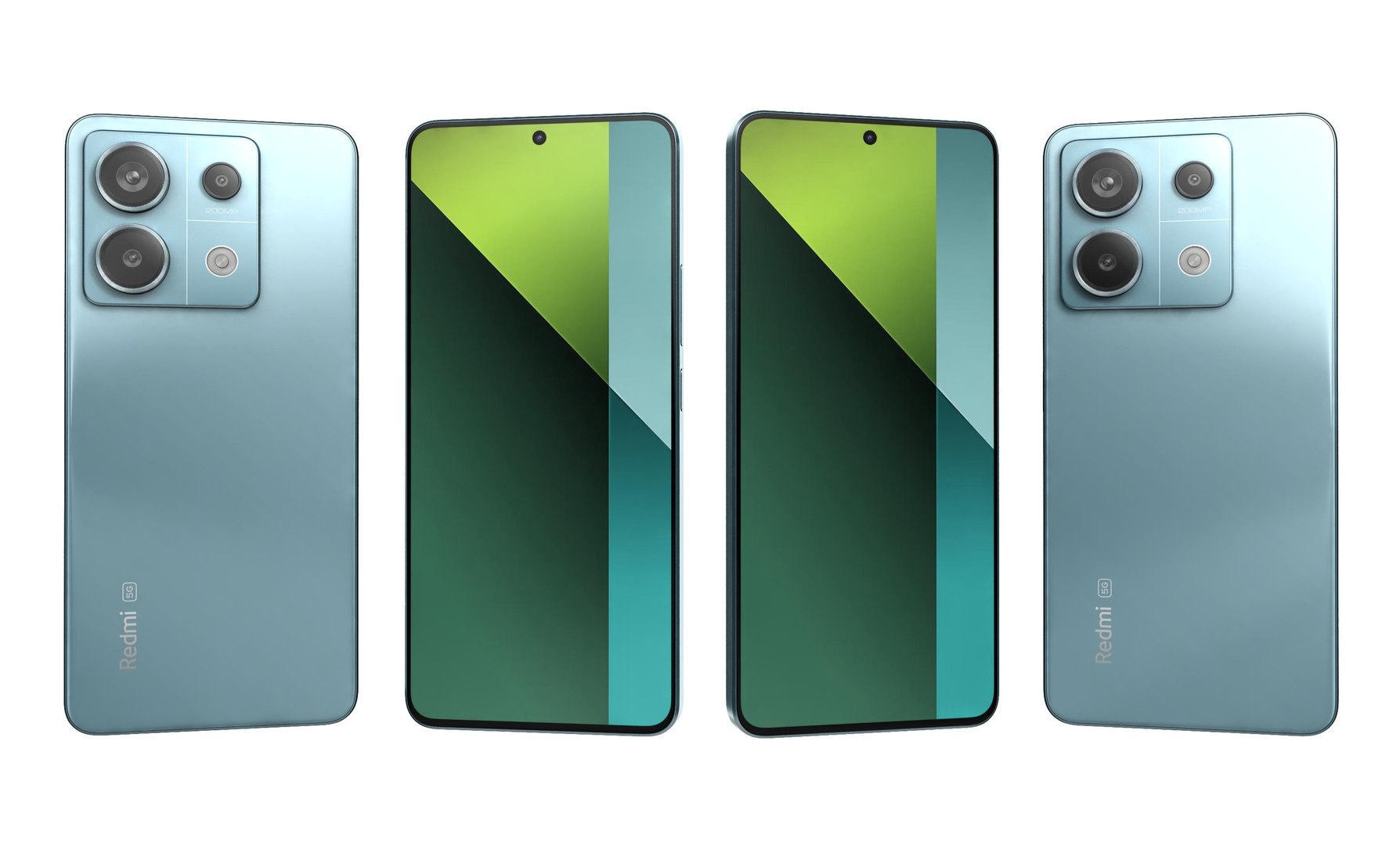 Xiaomi Redmi Note 13 Pro Ocean Teal 3D - TurboSquid 2182841