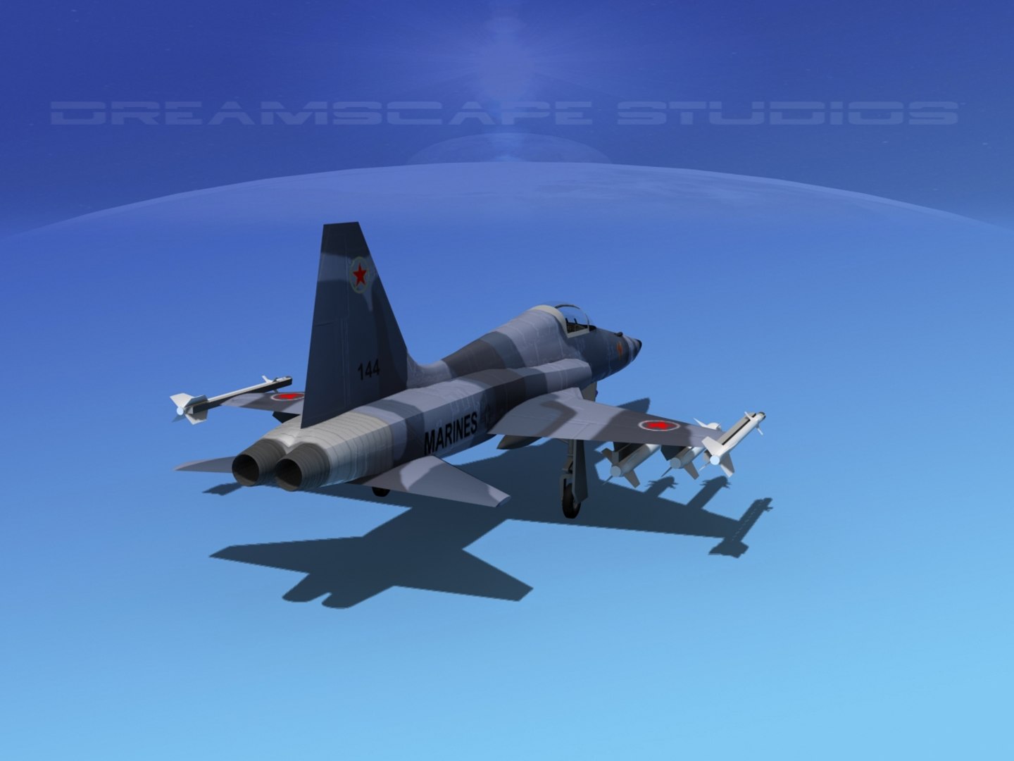 3d model f-5 fighter northrop