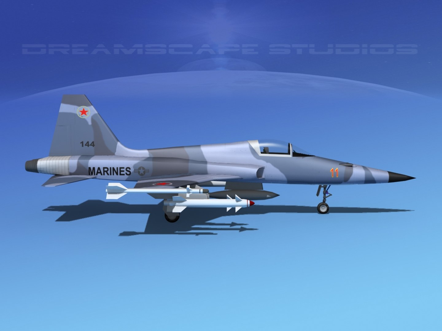 3d model f-5 fighter northrop