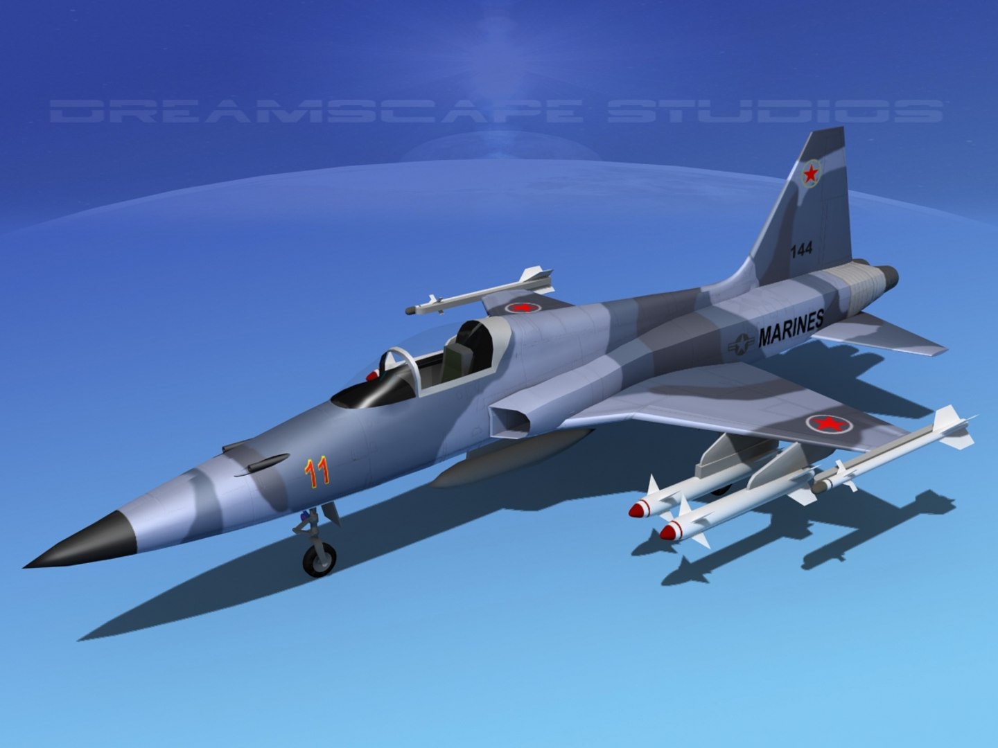 3d model f-5 fighter northrop