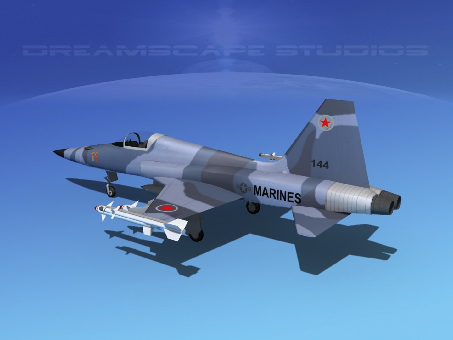 3d model f-5 fighter northrop