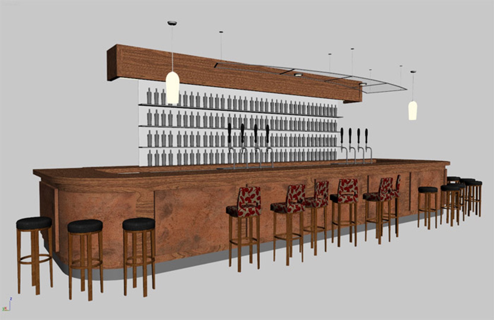 3d Bar Setup Model