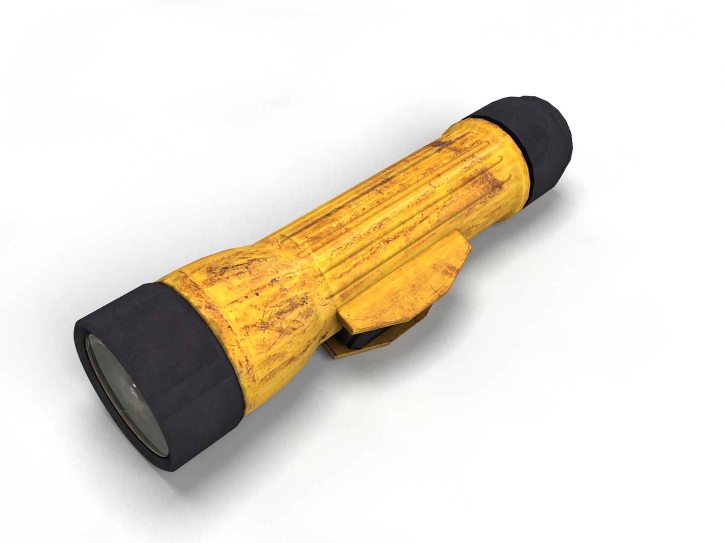 3d model of flash light flashlight
