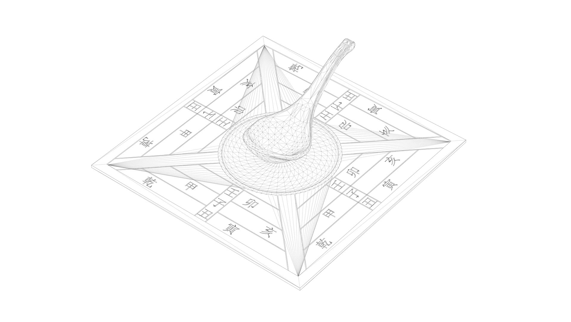 3D Model Chinese Compass - TurboSquid 2077415