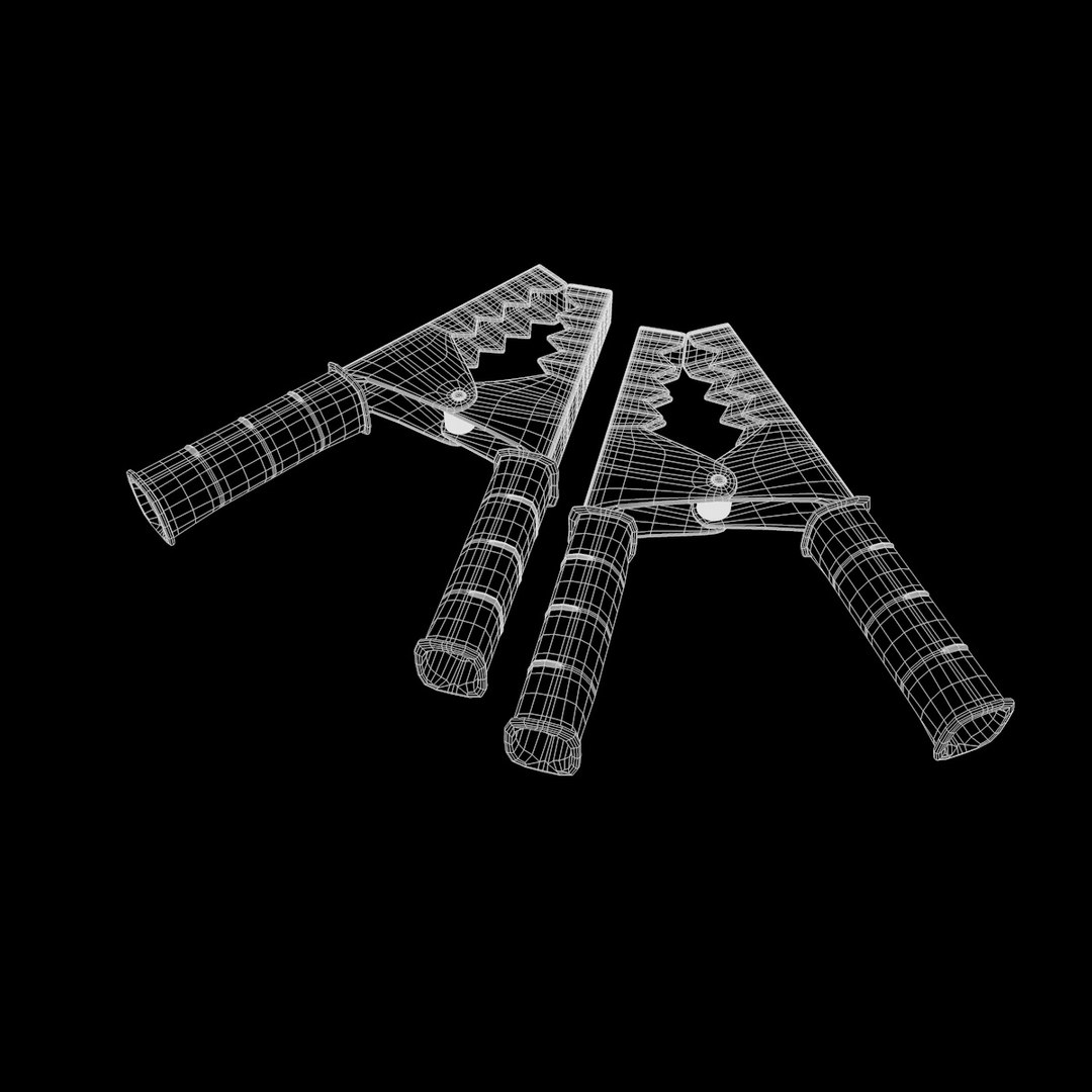 3d Model Spring Clamp Battery