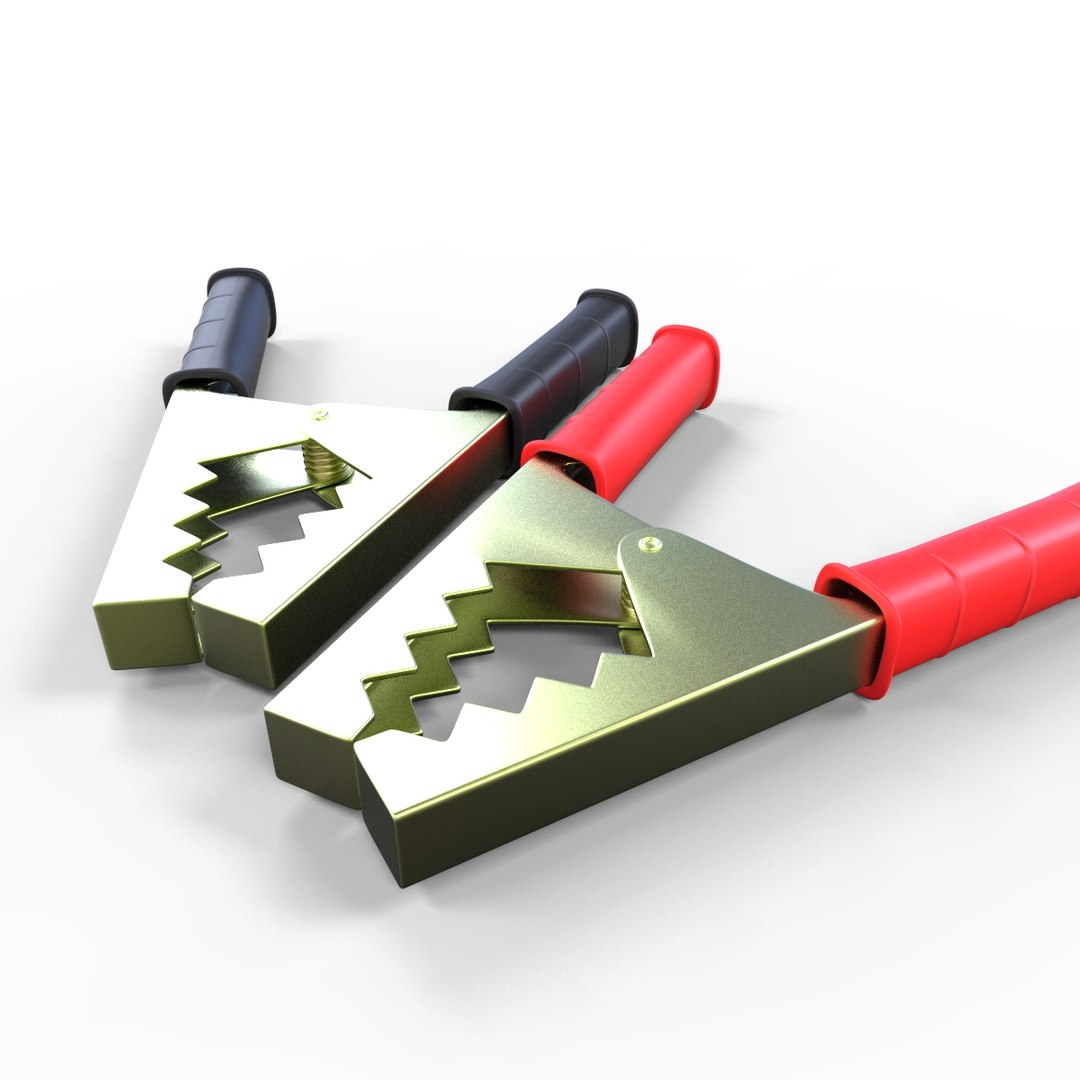 3d Model Spring Clamp Battery