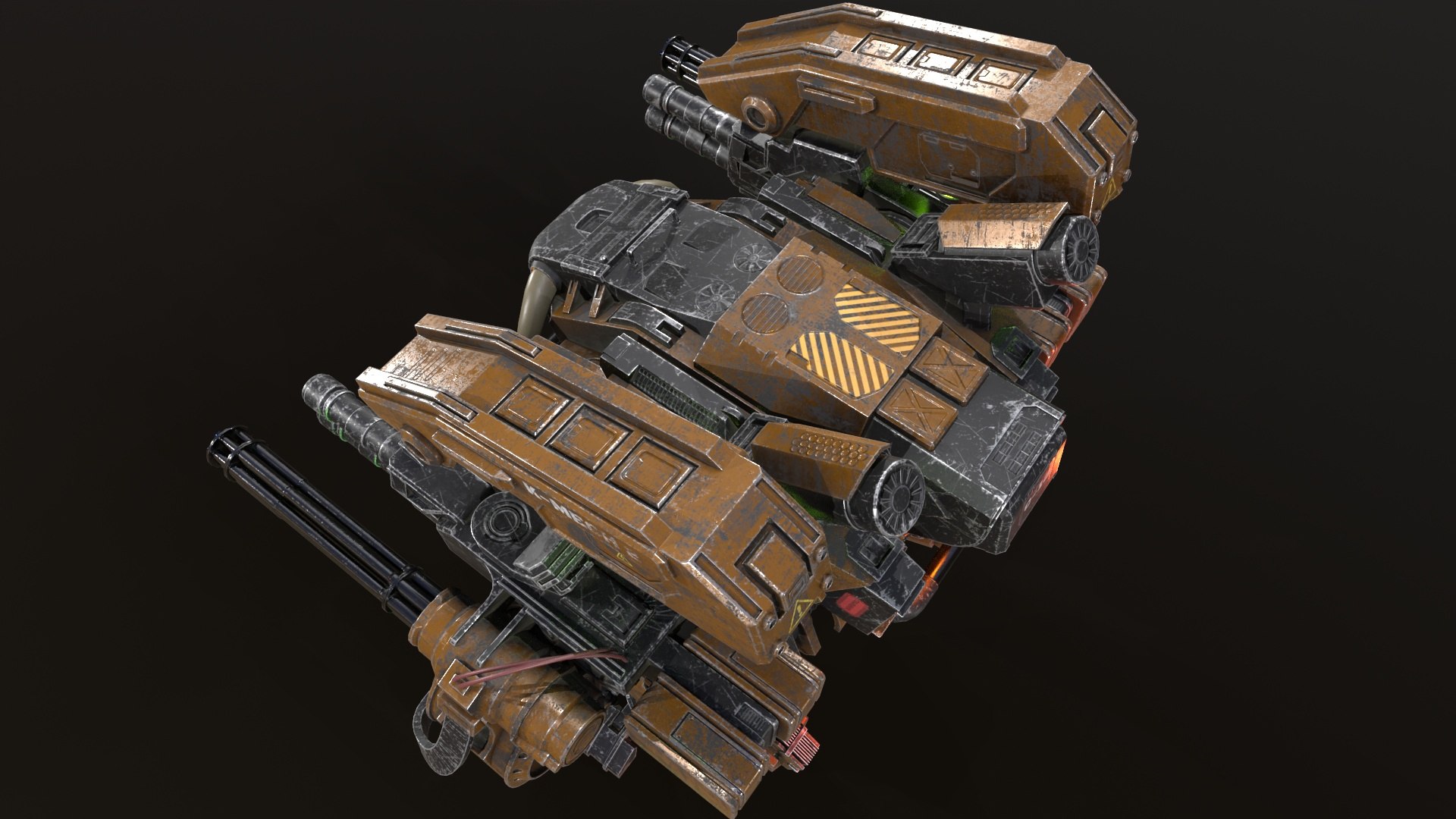 Mech in military style 3D model - TurboSquid 2153188