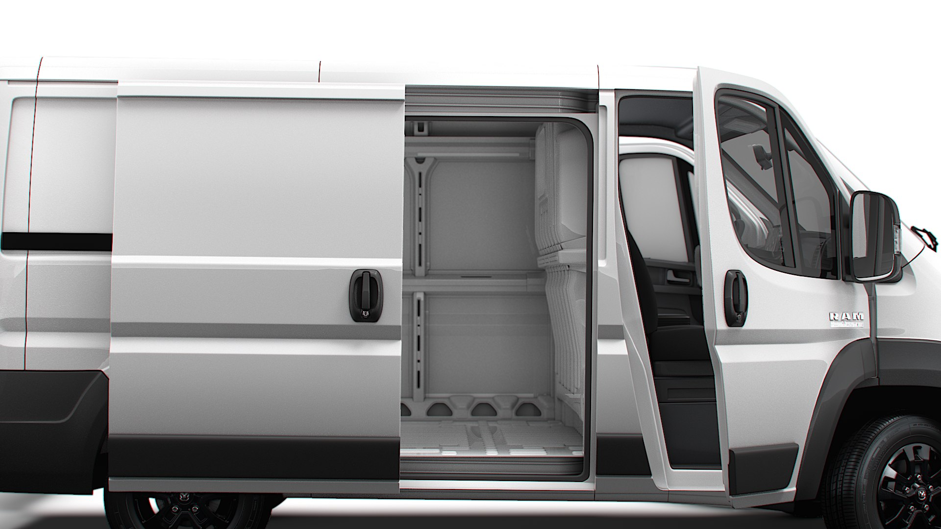 3D RAM Promaster Van L1H1 HQ Interior 2023 Model - TurboSquid 2222278
