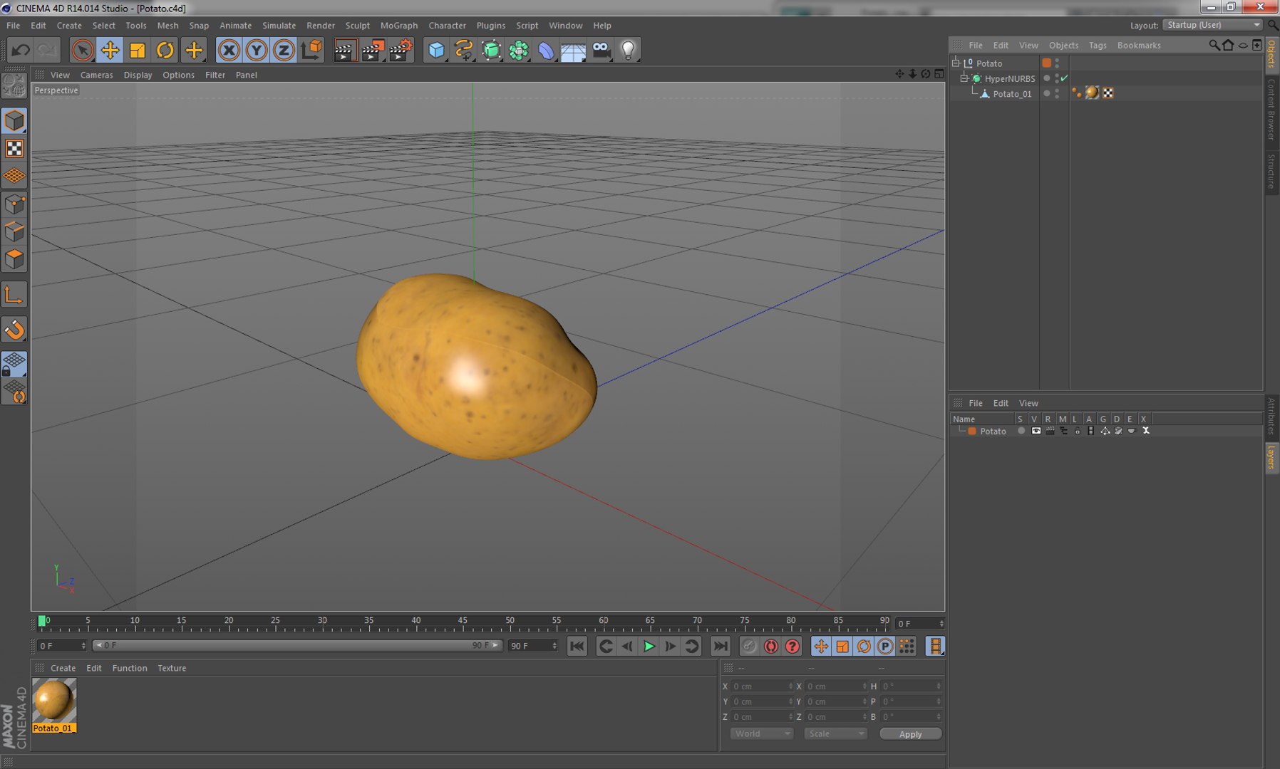 Potato Realistic 3D Model | 1148948 | TurboSquid