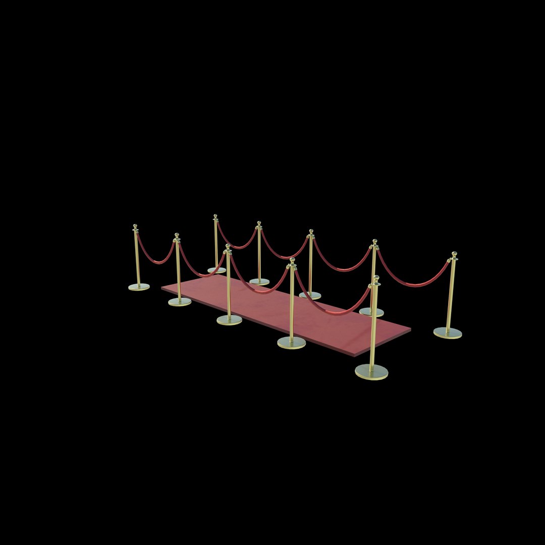 3D Red Carpet 3D Model - TurboSquid 2334237