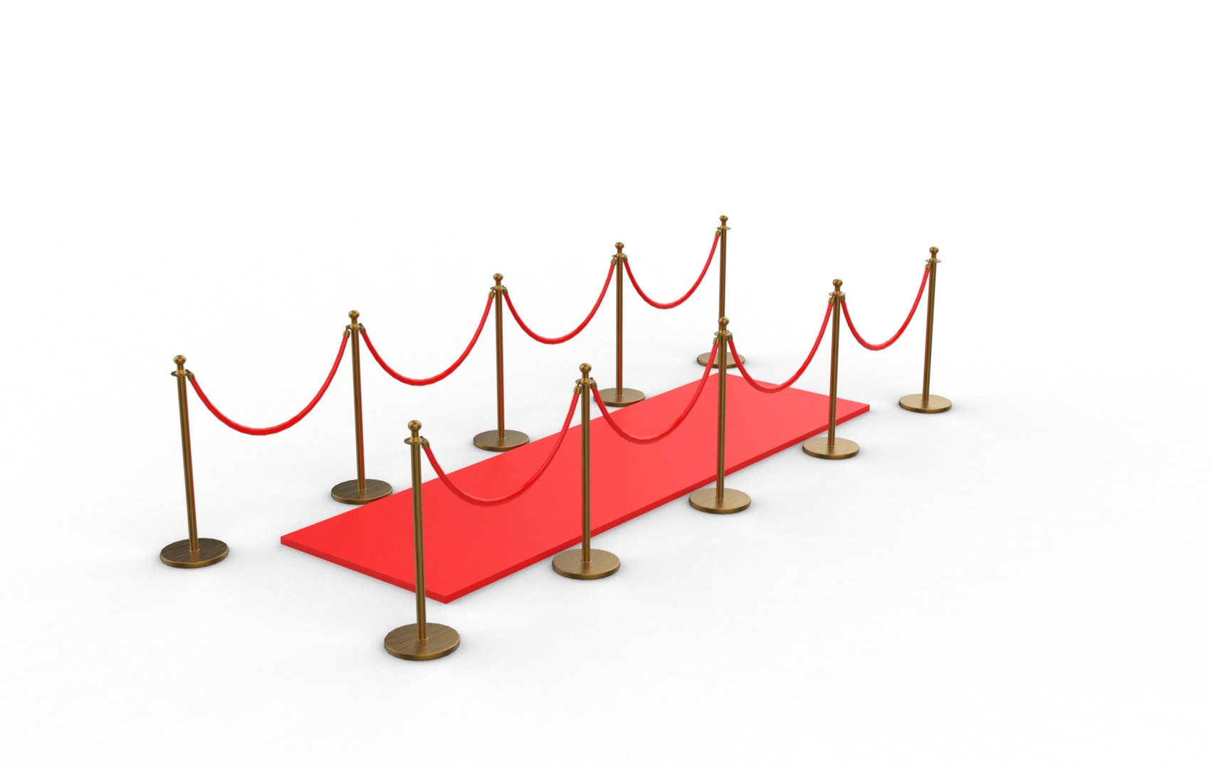 3D Red Carpet 3D Model - TurboSquid 2334237