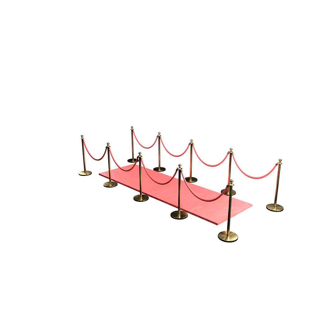 3D Red Carpet 3D Model - TurboSquid 2334237