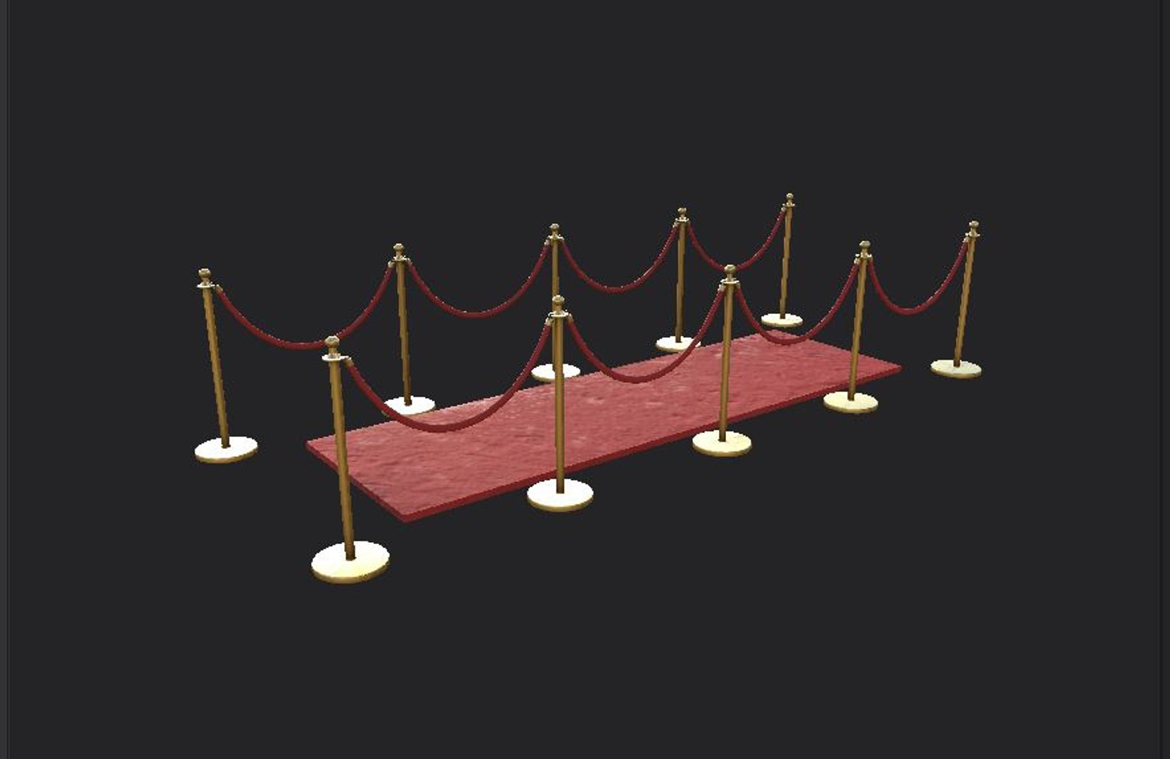 3D Red Carpet 3D Model - TurboSquid 2334237