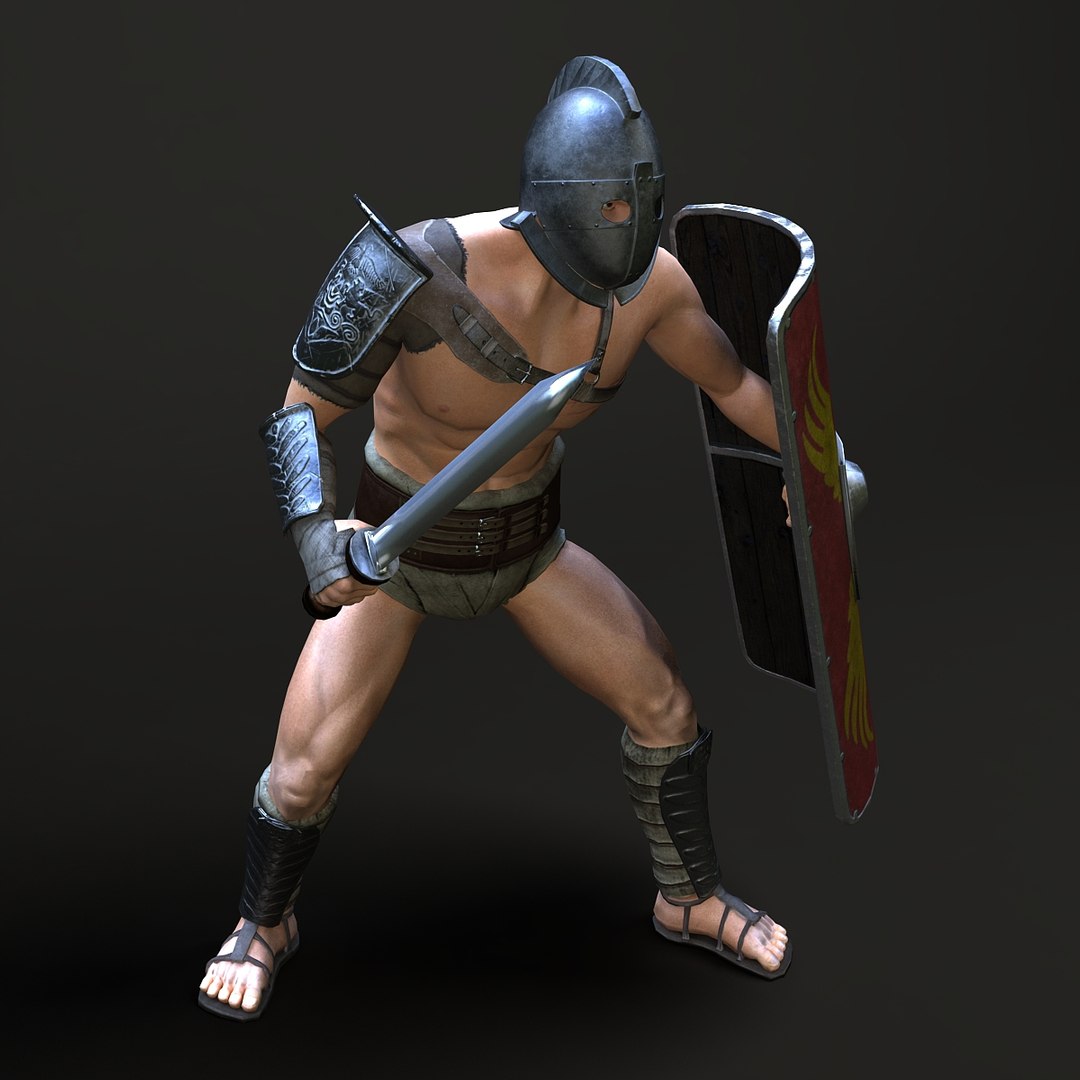 3D Gladiator Rigged Model - TurboSquid 1169141