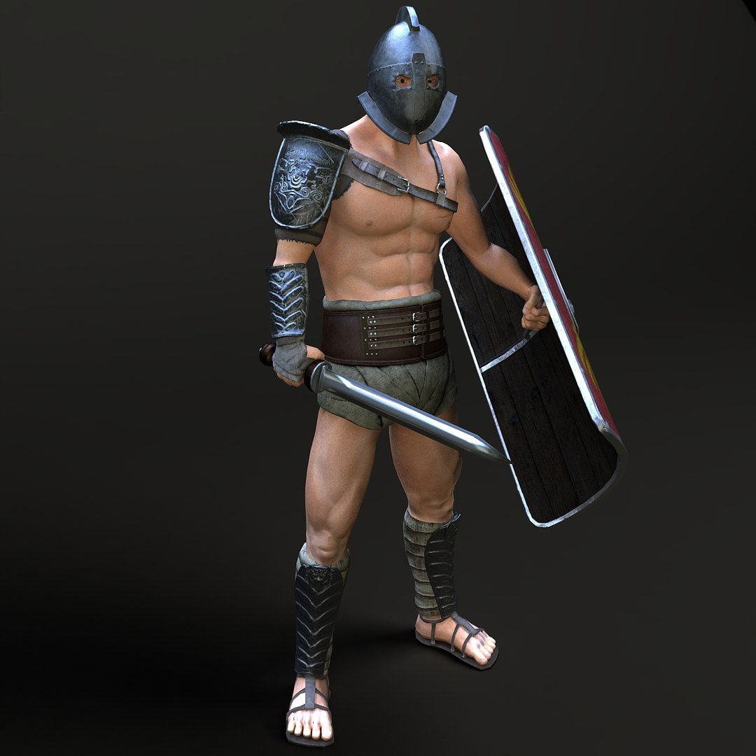 3D Gladiator Rigged Model - TurboSquid 1169141