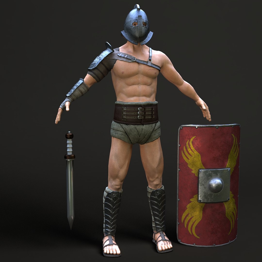3D Gladiator Rigged Model - TurboSquid 1169141