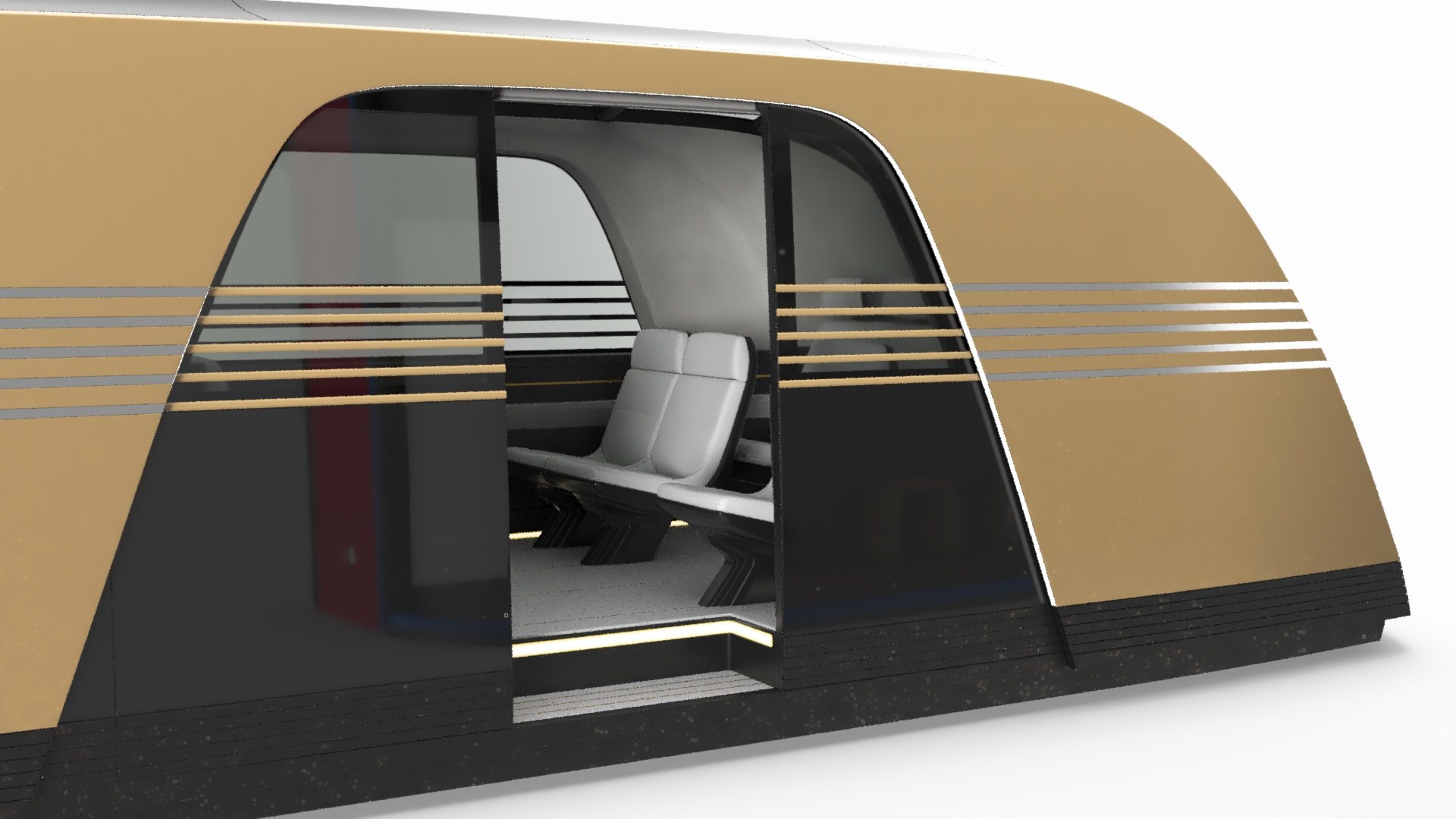 Tesla Robovan At Smart Bus Stop 3D Model - TurboSquid 2324106