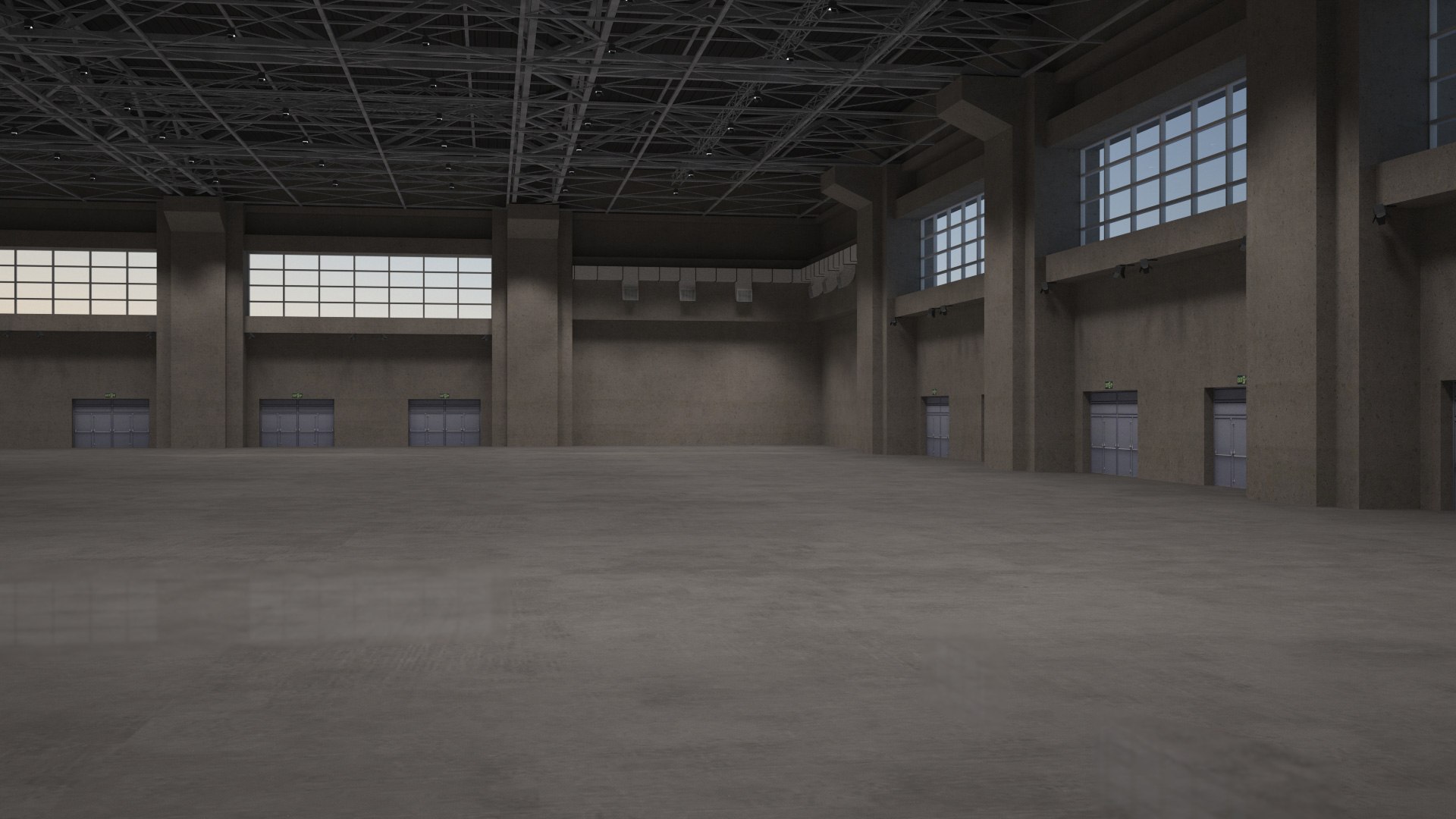 Hall 2 3D Low Poly - Multifunctional Hall 3D Model - TurboSquid 1735438