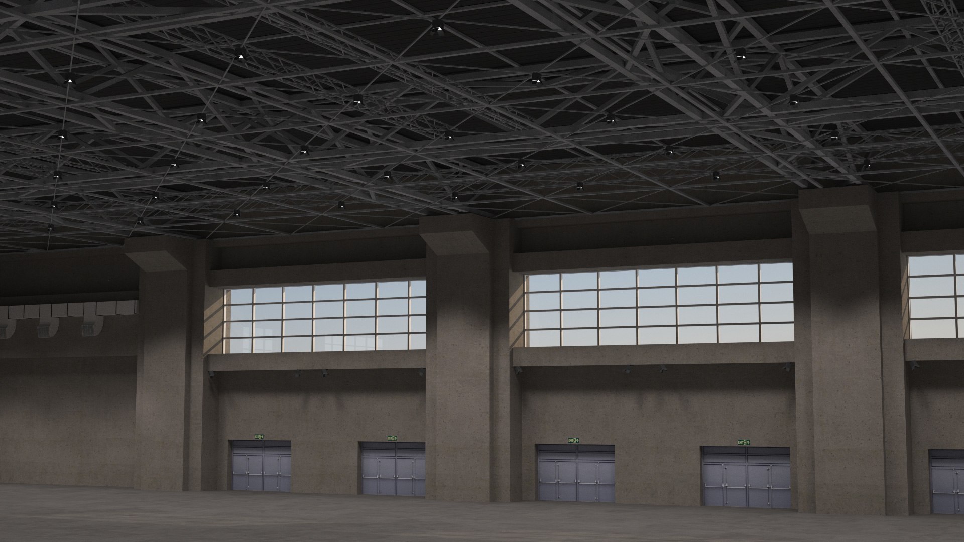 Hall 2 3D Low Poly - Multifunctional Hall 3D Model - TurboSquid 1735438