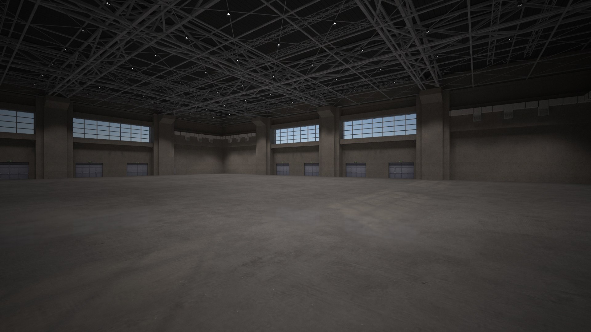 Hall 2 3D Low Poly - Multifunctional Hall 3D Model - TurboSquid 1735438