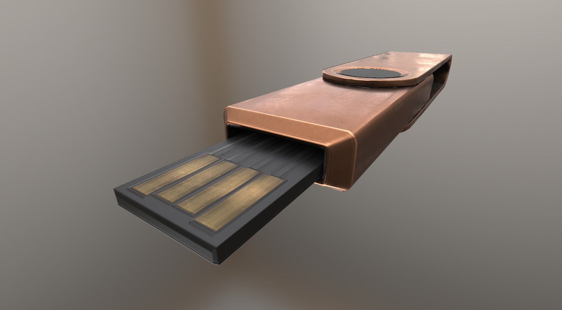 Low-poly Version Usb Stick 3d Model