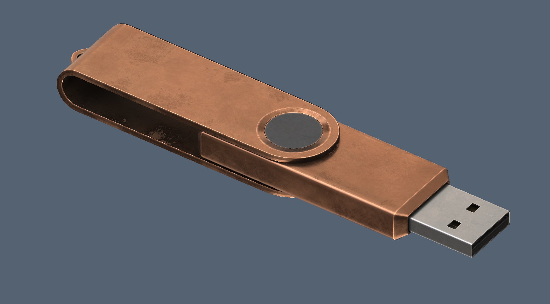 Low-poly Version Usb Stick 3d Model
